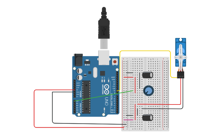 Circuit Design Programación Parte 2 Potenciómetro Tinkercad
