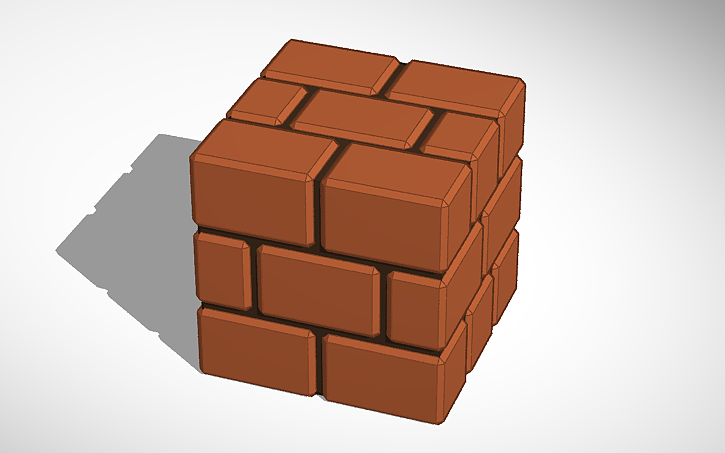 3D design Mario Brick | Tinkercad