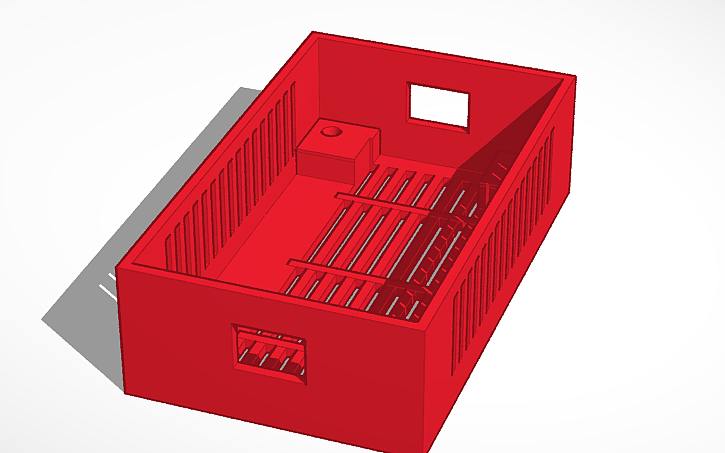 3d Design 5amp Dc To Dc Buck Case Bottom Tinkercad