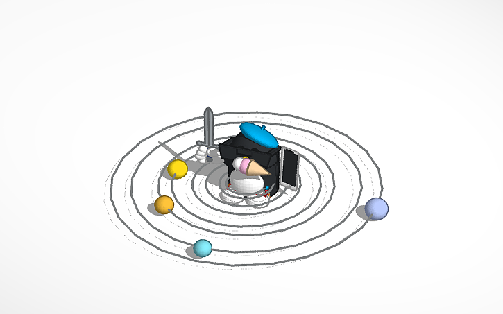 3D design drippy penguin - Tinkercad