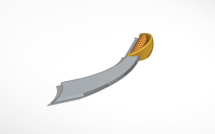 3D design Short Pirate Sword - Tinkercad