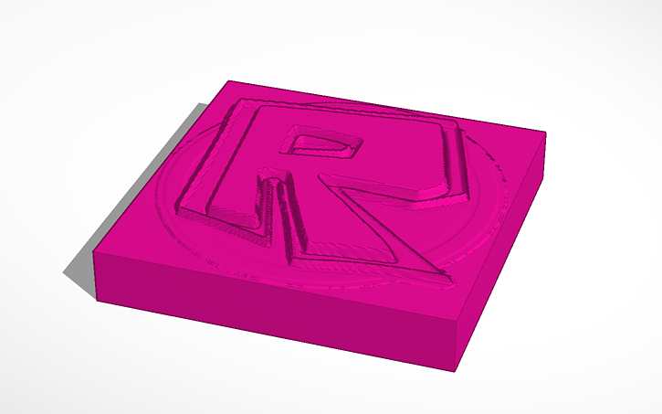 3D design ROBLOX logo - Tinkercad