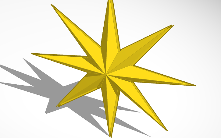 3D design star - Tinkercad