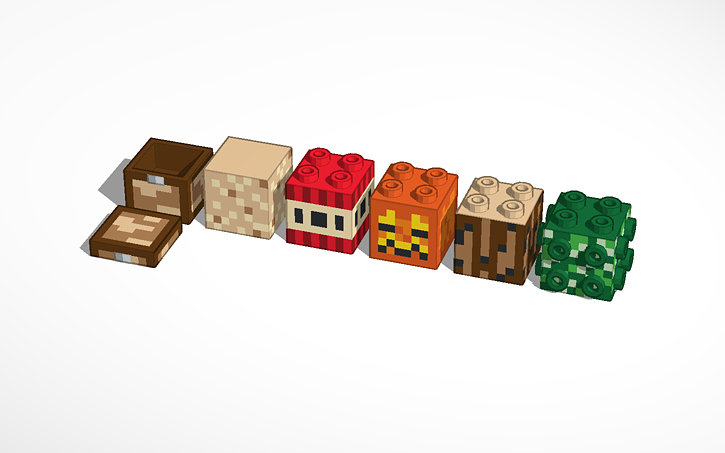 3D design basic lego minecraft | Tinkercad