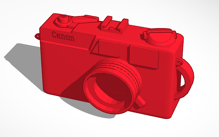 3D design canon camera - Tinkercad