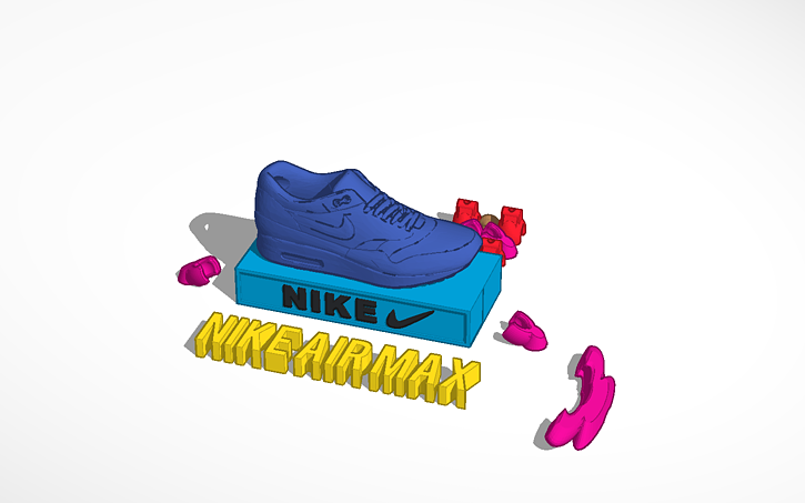 3D design NIke Air Max (Blue) elijah | Tinkercad