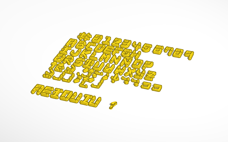 3D design Spanish_Braille_Alphabet_with_accented_vowels_by_jabf | Tinkercad