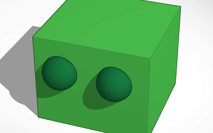 3D design Minecraft slime - Tinkercad