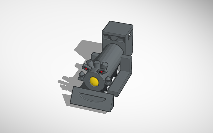 3D design nightmare train 0-6-4 - Tinkercad