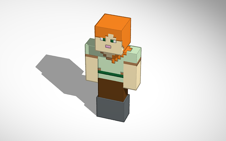 3D design Minecraft Alex - Tinkercad
