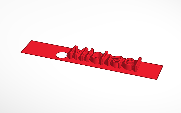 3D design 3d printed name | Tinkercad