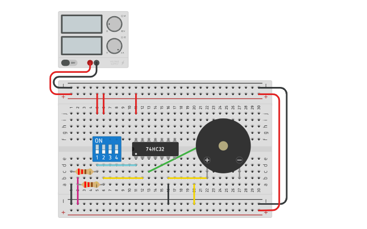 Circuit design timbre - Tinkercad