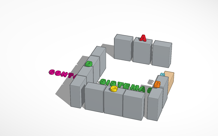 3D design Almacén Sistemas - Tinkercad