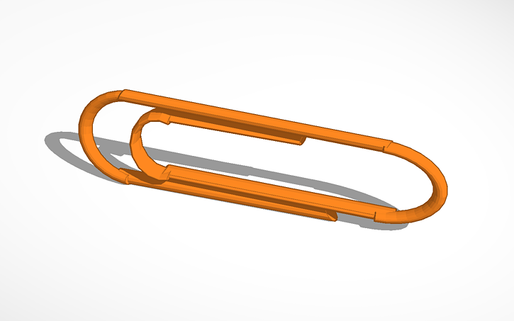 3D design paperclip - Tinkercad
