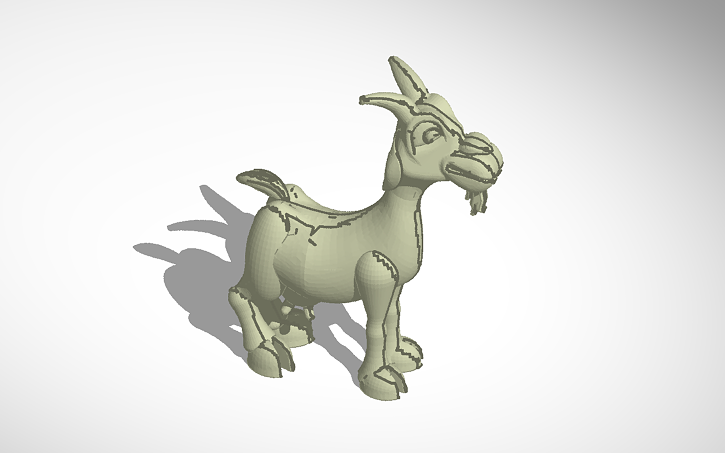 3D design Goat - Tinkercad