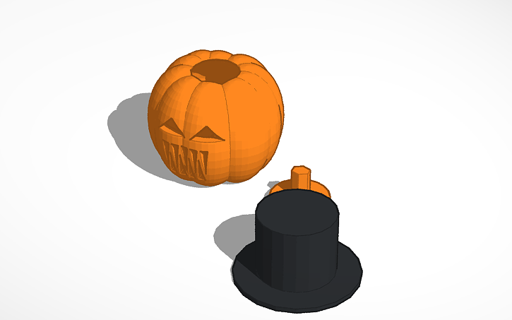 3D design pumpkin | Tinkercad