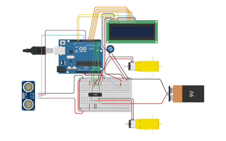 Circuit design ACTIVIDAD 30 LCD+sensores | Tinkercad