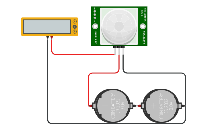 Circuit design L21_How a motion sensor works - Tinkercad