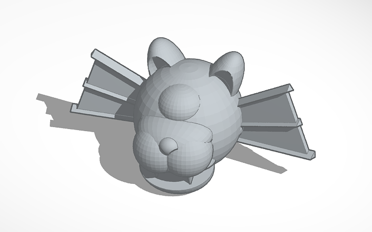 3D design Fluffy The demon vampire cyclops cat - Tinkercad