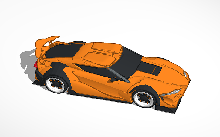 3D design TOYOTA SUPRA - Tinkercad