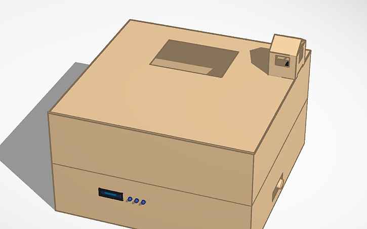 3D design Portable Dryer Prototype - Tinkercad
