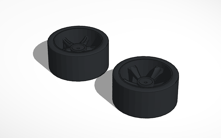 3D design Rc rims - Tinkercad