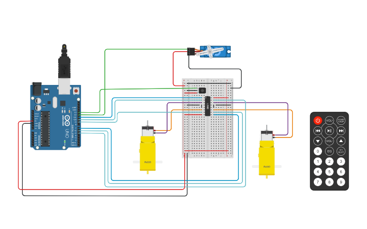 Circuit design voiture télécommandé_LIU_GRILLON - Tinkercad