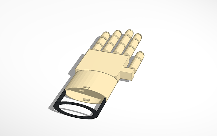 3D design hand prostetice | Tinkercad