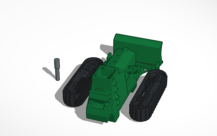 3D design Caterpillar D7 Bulldozer - Tinkercad