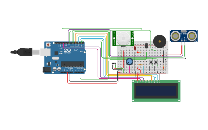 Circuit Design Arduino Social Distancing Project Tinkercad