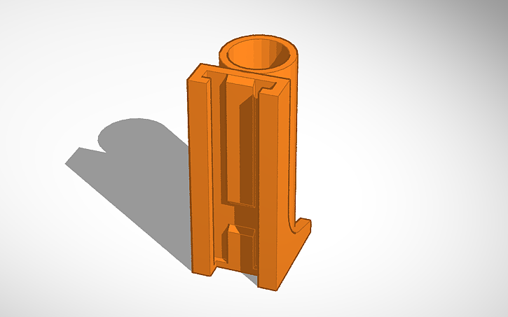 3D design Nerf gun tactical rail compatible scope - Tinkercad