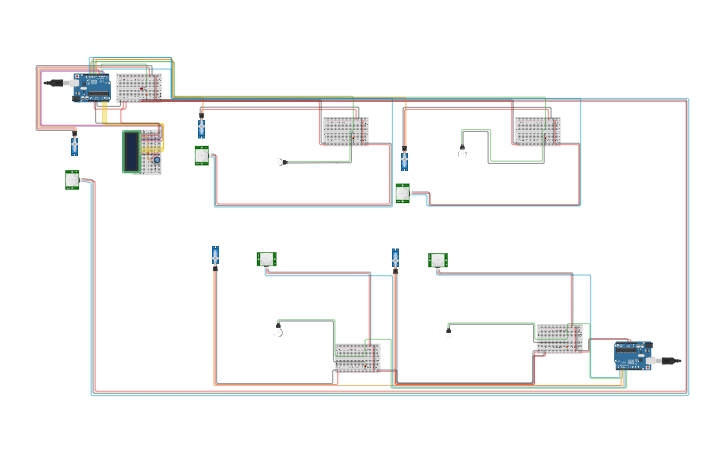Circuit design IoT Casa Automatizada - Tinkercad