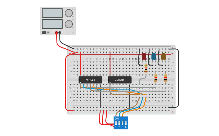 Circuit Design Controlador De Motores Tinkercad