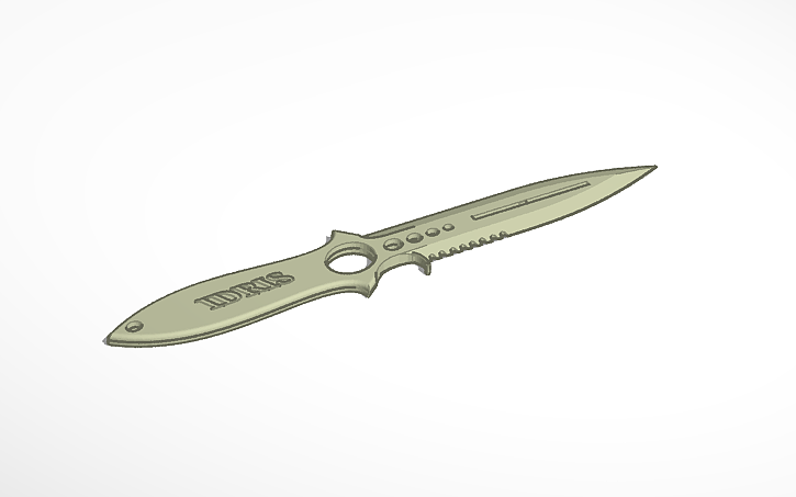 3D design cs:go kniv DK - Tinkercad