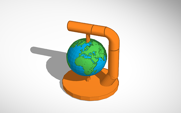 3D design Earth - Tinkercad