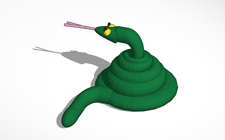3D design snake - Tinkercad