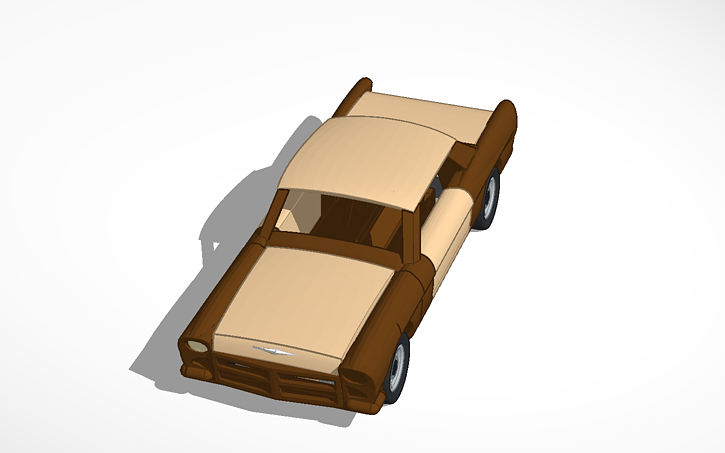 3D design rusted muscle car - Tinkercad