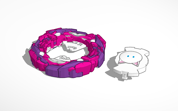 3D design arcane cat beyblade - Tinkercad
