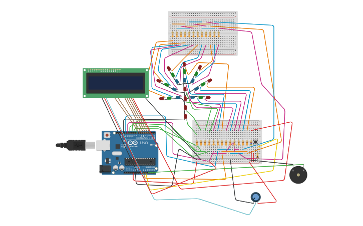Circuit design LCD | Tinkercad