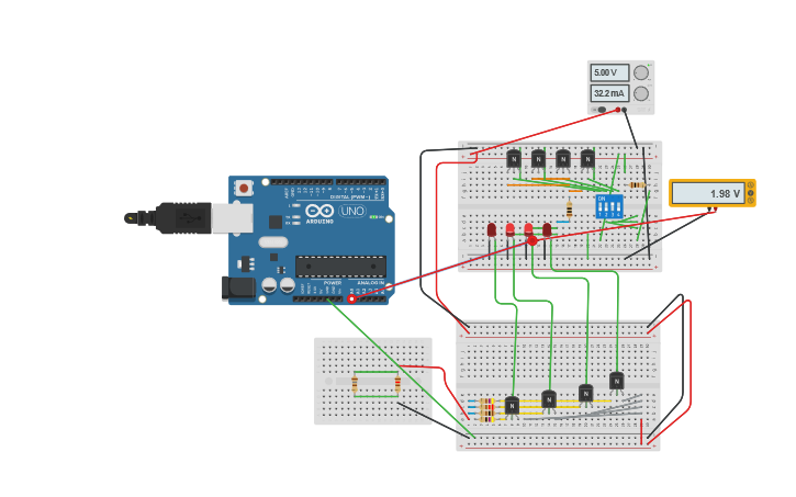 Circuit design Circuit Projet strongbox 3000 GROUPE 2 - Tinkercad
