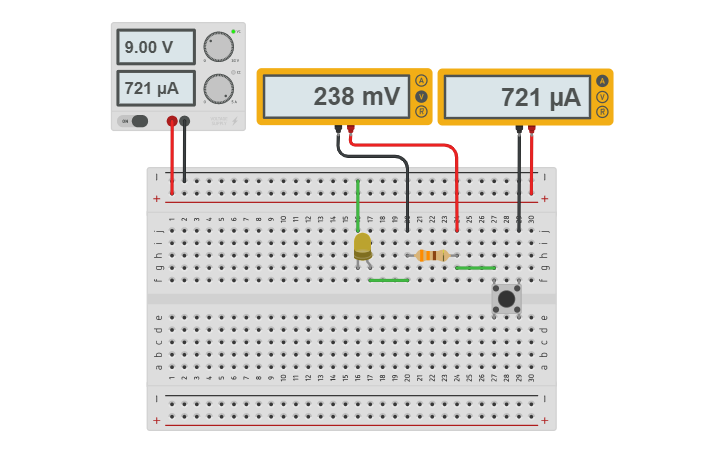 Circuit design Circuito LED | Tinkercad