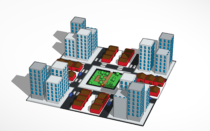 3D design City - Tinkercad