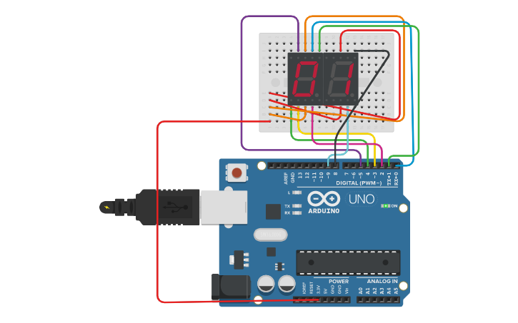 Circuit design Number 01 - Arduino | Tinkercad Circuit design Number 01 - Arduino | Tinkercad