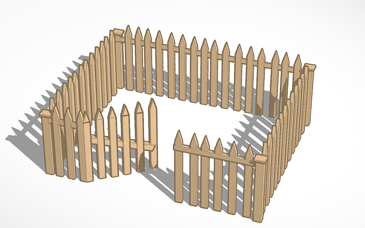 3D design fance - Tinkercad