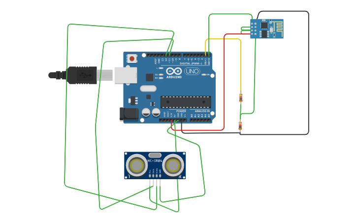 Circuit design Copy of Wifi Module - Tinkercad