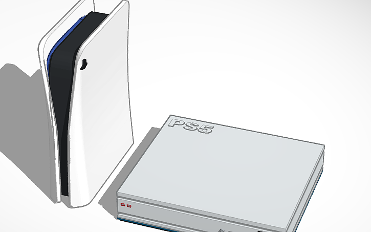 3D design PS5: Slim - Tinkercad