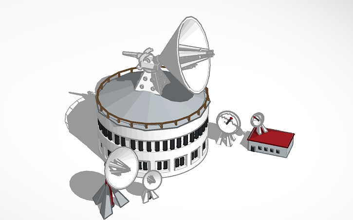 3D design Ground communication station - Tinkercad