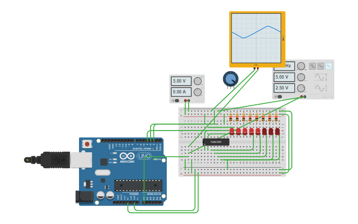 Circuit Design Led Bar Graph Using Arduino Tinkercad 9025