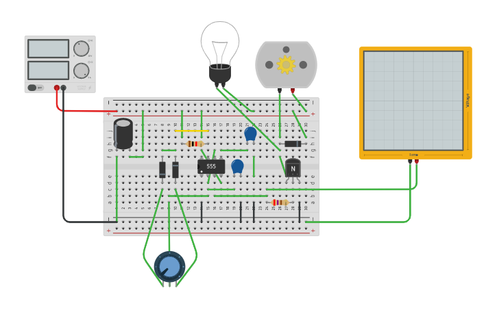 Circuit design PWM astable - Tinkercad