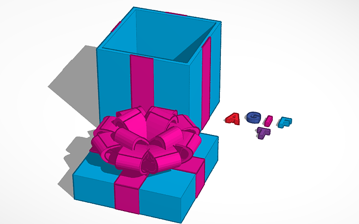 3D design Present Box - Tinkercad